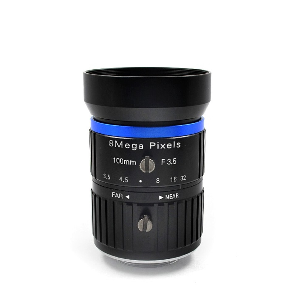 Industrial camera lens 100mm 1inch C port HD 8MP FA no distortion ...