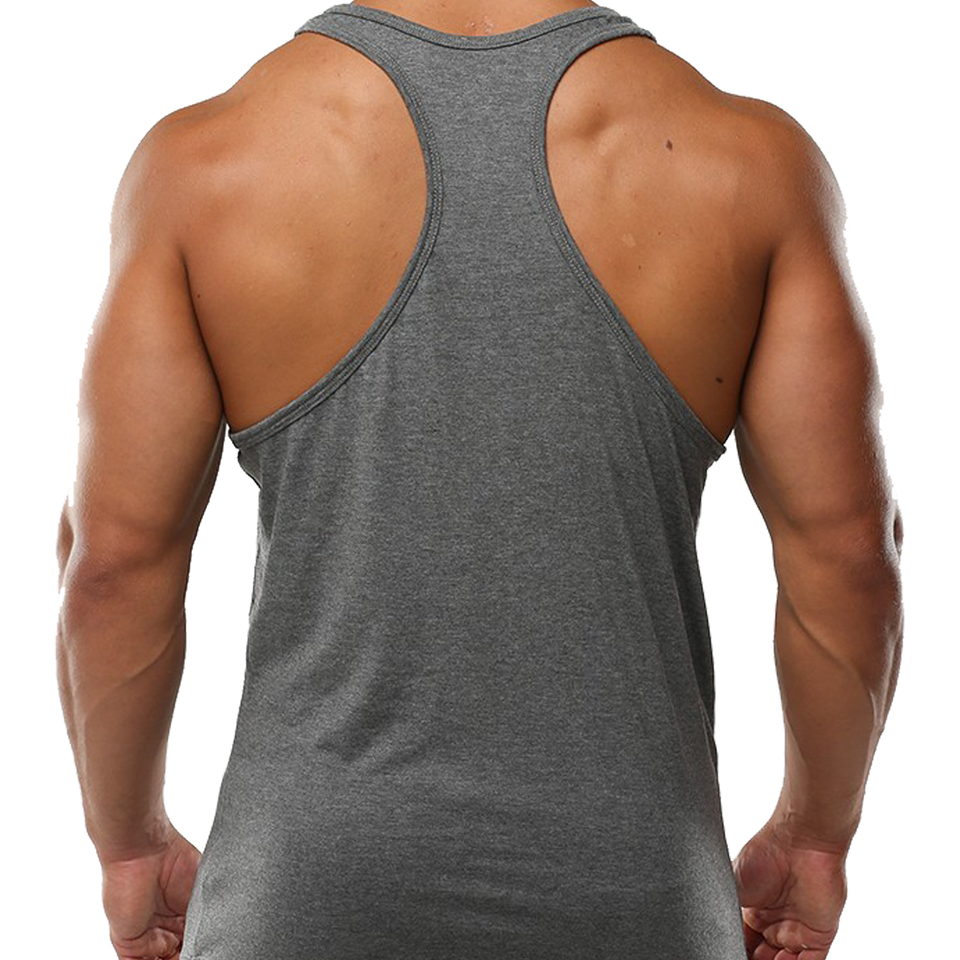 Mens Gym Vest Racerback Bodybuilding Muscle Stringer Tank Top ...