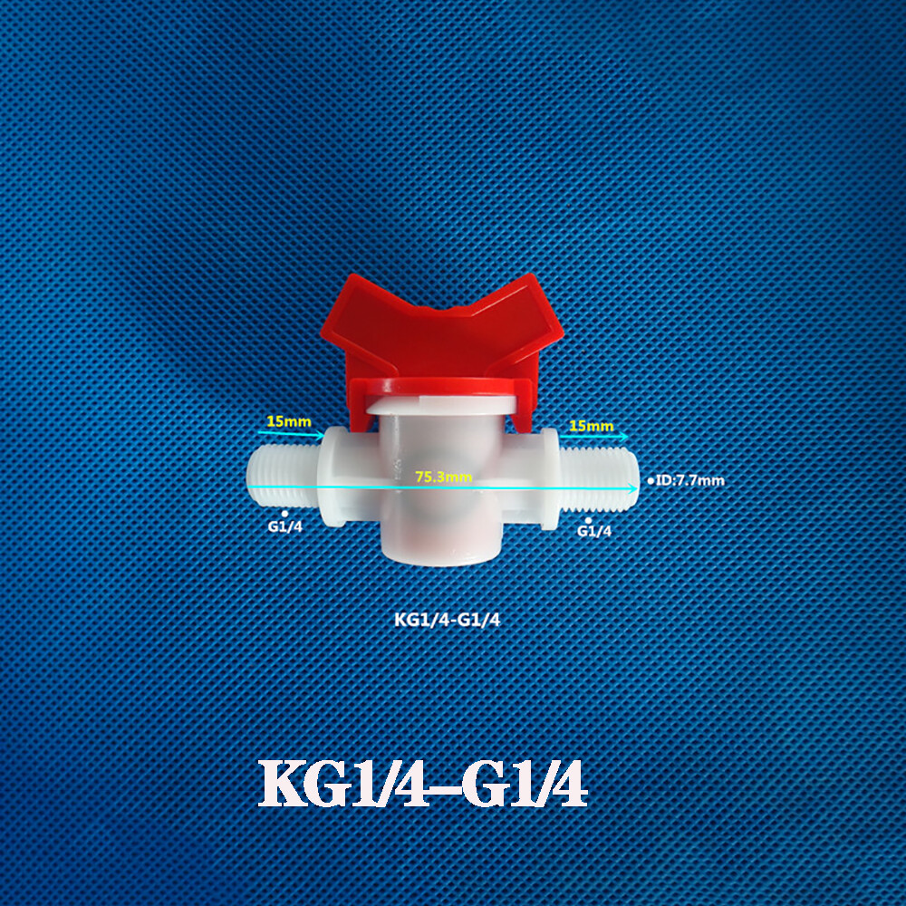 Inline Tap Connector Barbed Hose/Tube Plastic Shut Off Valve Water ...