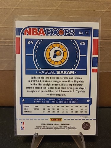 2024-25 NBA Hoops Winter Purple Prizm Premium Pascal Siakam #71 | eBay