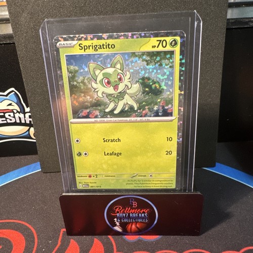 Sprigatito 001/015 McDonald’s Match Battle Holo Rare Promo Pokémon TCG ...