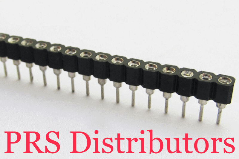 40 Pin PCB IC Transistor Socket Breakable Single Row Round Pin Female ...