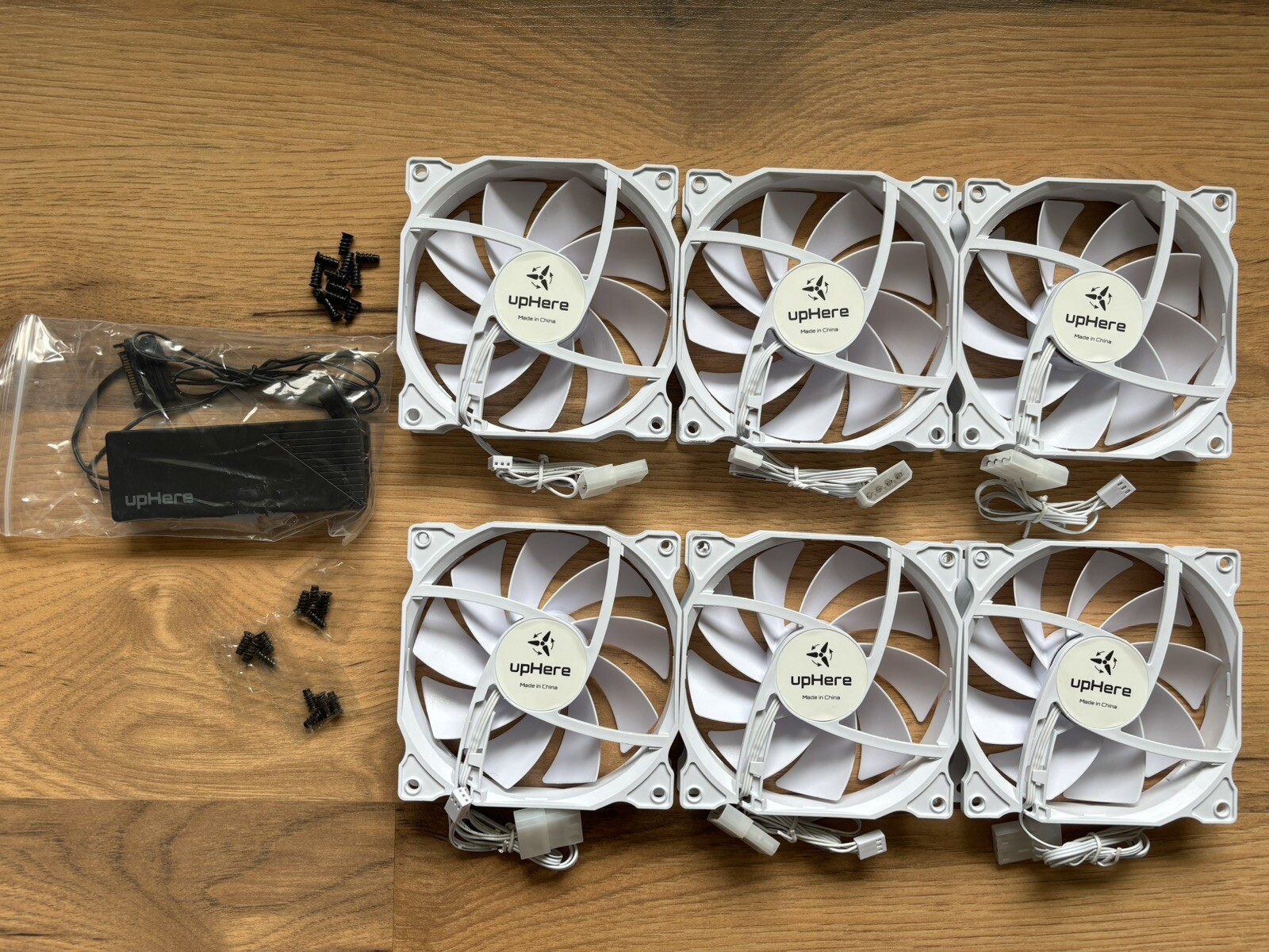 upHere White PC Fans x6 With upHere Fan Hub | eBay