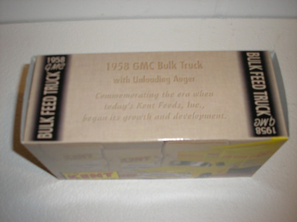 *Empty BOX* Vintage Kent Feeds 1958 GMC Bulk w/ Unloading Auger Truck ...