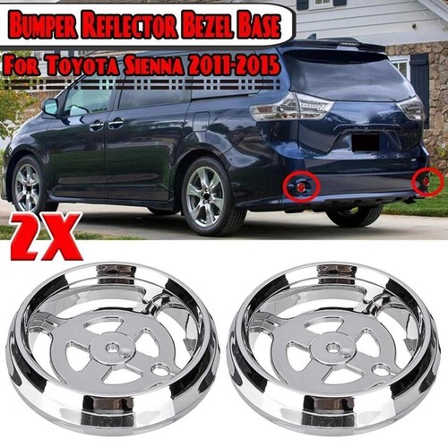 2x Bumper Reflector Bezel Rear Fits Toyota Sienna 2011-2015 #5275208010 ...