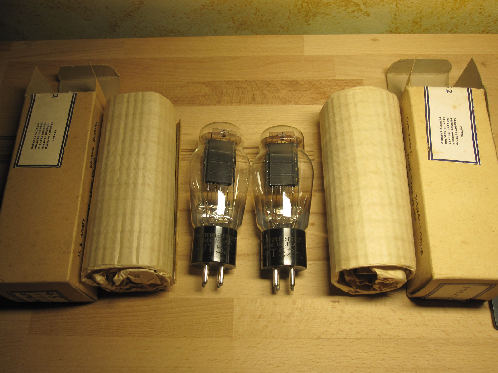 Western Electric VT52 Vacuum Tube Pair 45 | Power Tubes | NOS | NIB ...