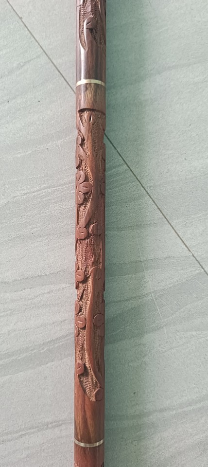 Vintage Looking Solid Only Wooden Walking Shaft Stick Cane Decor ...