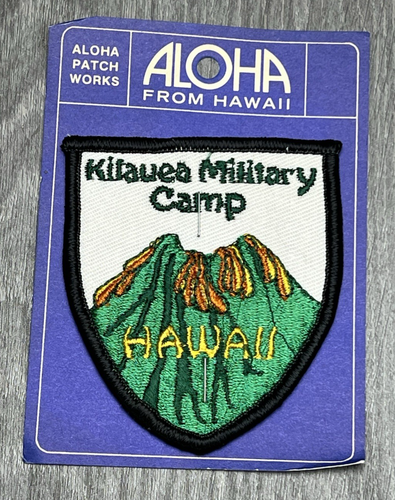 Vintage Kilauea Military Camp Patch Hawaii Aloha Patch Works Post Card ...