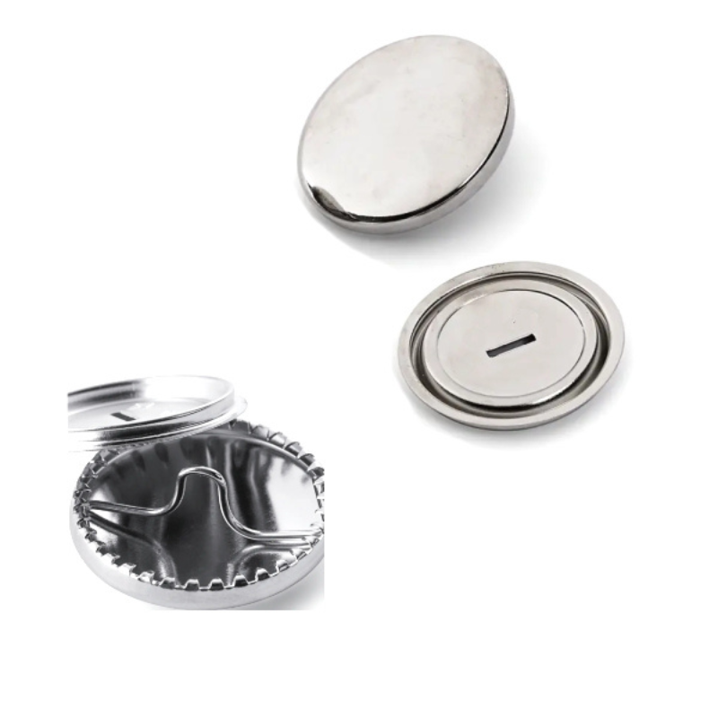 Silver Metal Self Cover Buttons Fabric 11mm, 15mm, 19mm, 23mm, 29mm ...