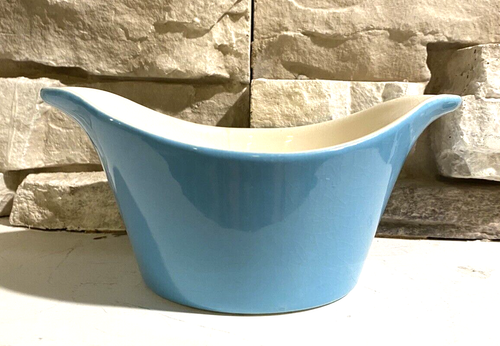 MCM Royal China Blue Heaven Gravy Boat or Serving Bowl Atomic 6.5" x 4. ...