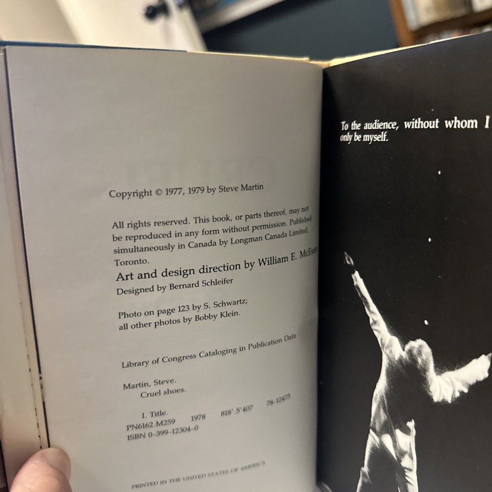 STEVE MARTIN Signed CRUEL SHOES HC DJ 1979 | eBay UK