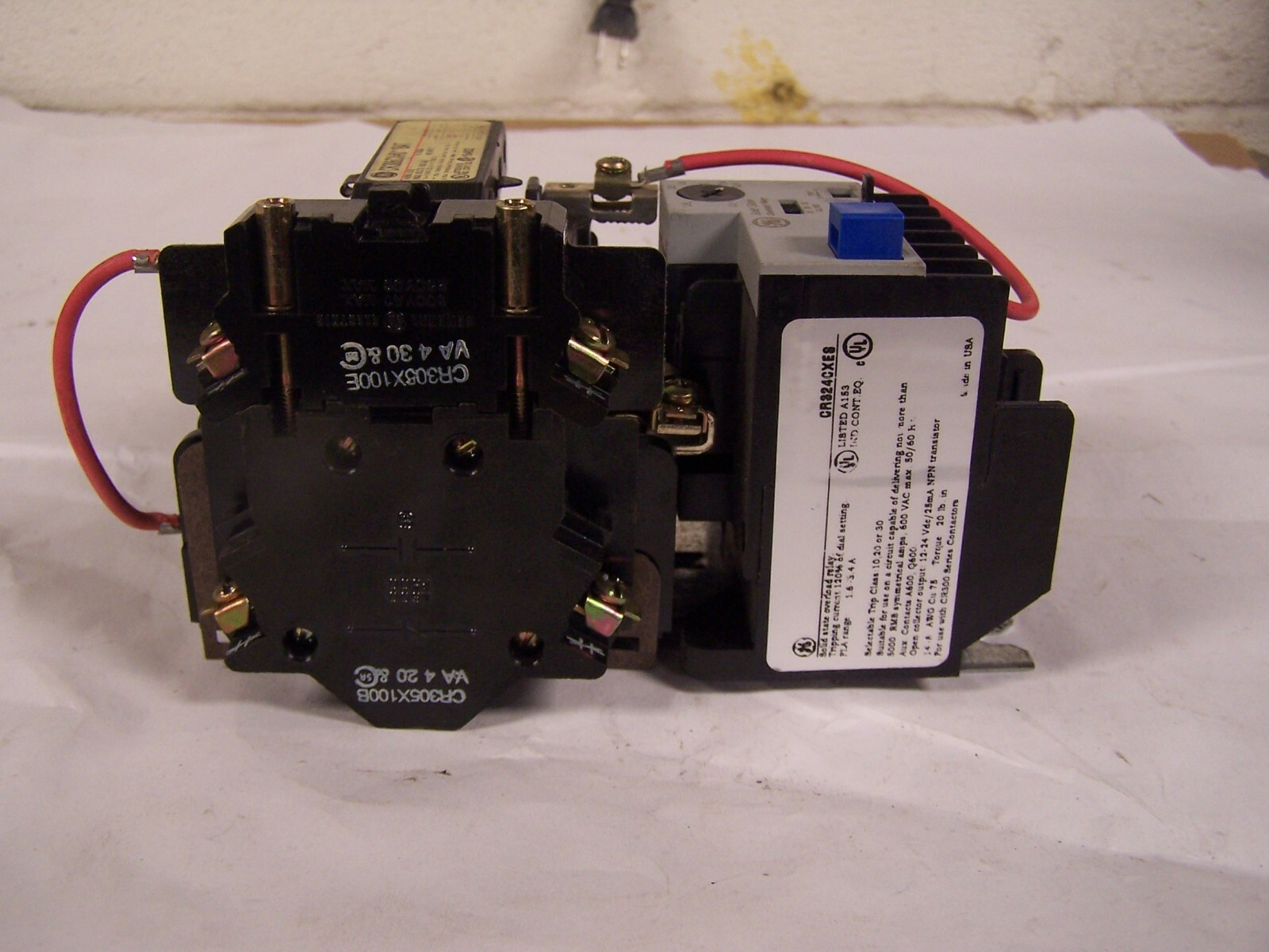 GE CR306CX# NEMA SIZE 1 600V 300-LINE CONTROL Magnetic STARTER 230-240V ...