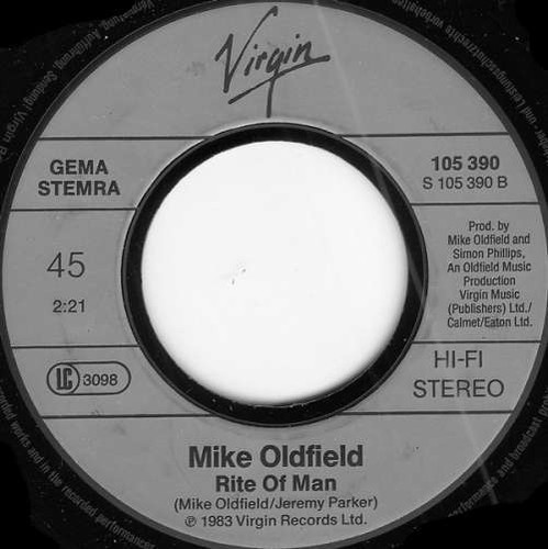 Mike Oldfield - Moonlight Shadow 7" Single Vinyl Schallplatte 64456 ...