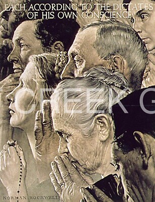 WWII Poster, "DICTATES OF HIS OWN CONSCIENCE" Art Print on 11x14" 22512 ...