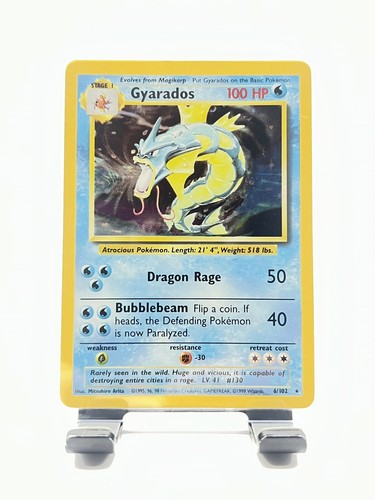 Pokémon TCG Gyarados Base Set 6/102 Holo Shadowless Holo Rare | eBay