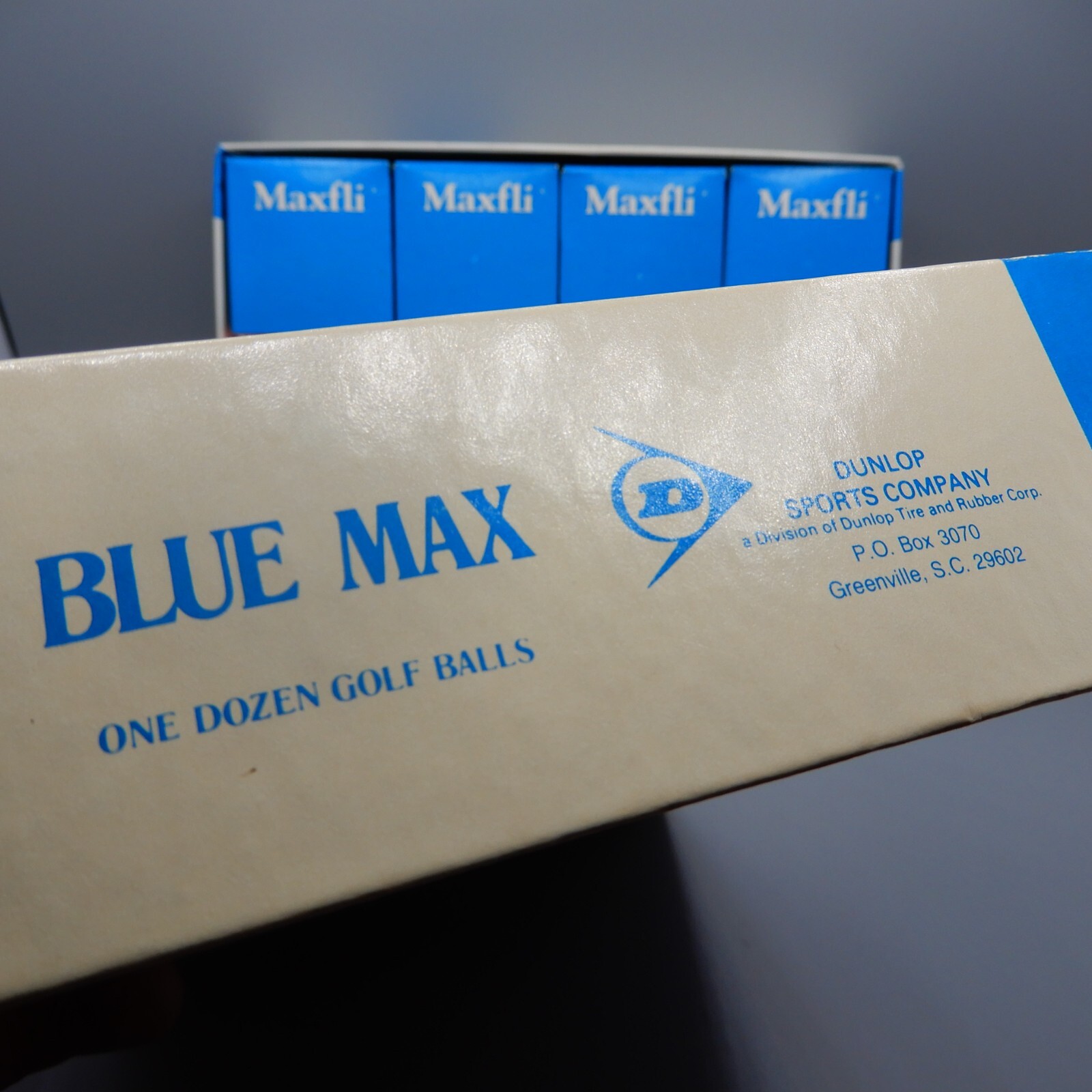 1 Dozen Vintage Dunlop Blue Max Bright White Pepsi Cola Logo Golf Balls ...