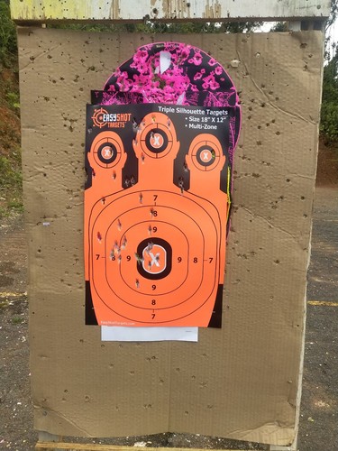 50 Silhouette Shooting Splatter Paper Targets Sturdy High Visibility ...