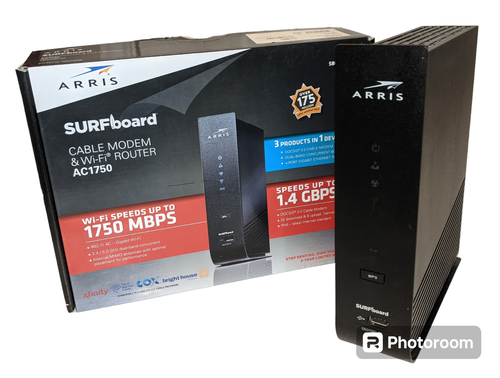 Arris SURFboard SBG7580-AC DOCSIS 3.0 Cable Modem & WiFi AC1750 Mbps ...