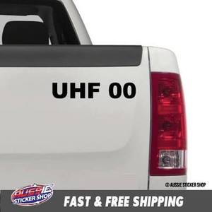 CUSTOM UHF RADIO CHANNEL NUMBER CARAVAN STICKER Decal Car Vinyl ...