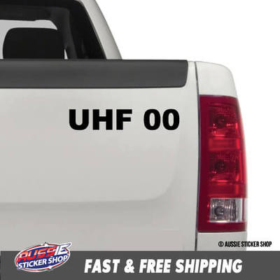 CUSTOM UHF RADIO CHANNEL NUMBER CARAVAN STICKER Decal Car Vinyl ...