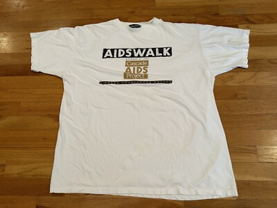 Vintage 1999 Portland Oregon Aids Walk tshirt cascade aids project ...