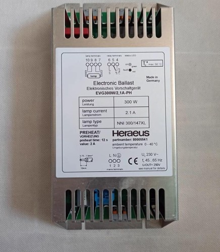 1PC Electronic Ballast EVG300W/2,1A-PH Elekronisches power supply #xh ...