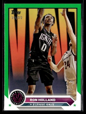 Ron Holland #'d /99 - 2023-24 Topps G-League Green #19 NBA G League ...