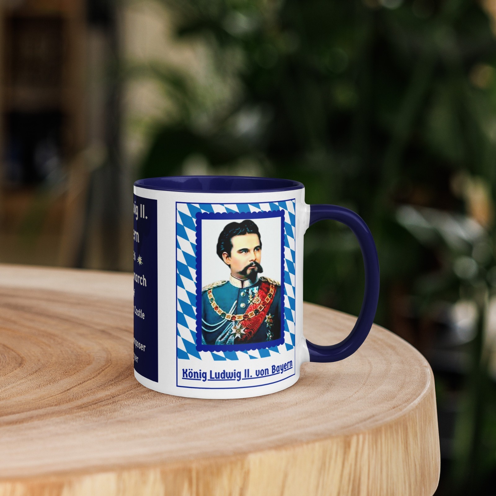 König Ludwig II. von Bayern Bavarian Monarch Neuschwanstein Fan 11oz ...