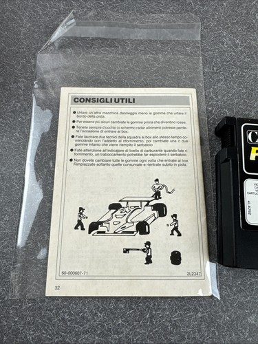 Pitstop - CBS ColecoVision - Cartridge And Manual 1973 | eBay