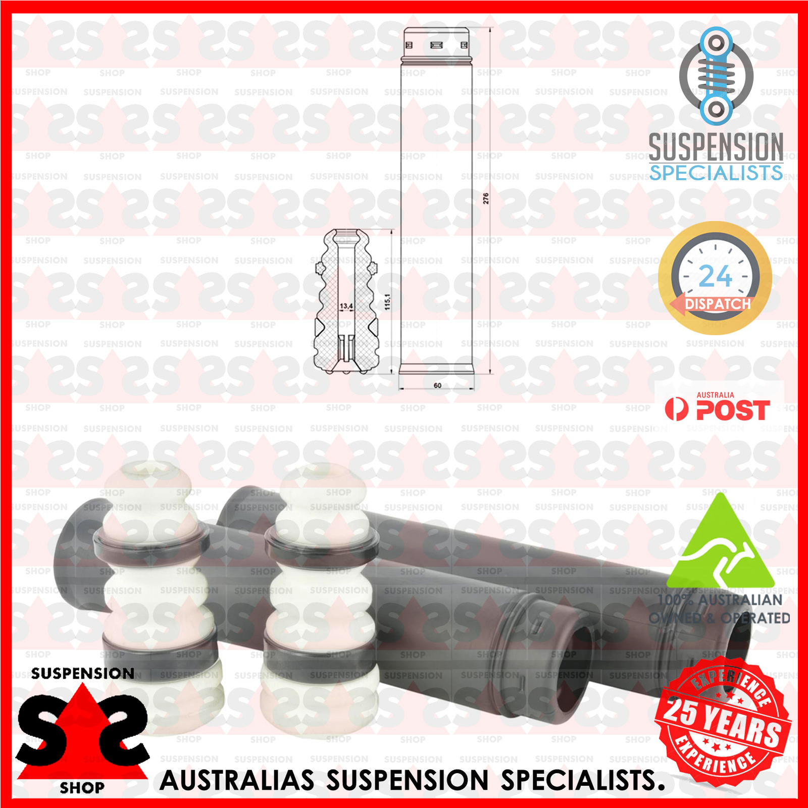 Rear Axle Dust Cover Kit, Shock Absorber Suit FORD AUSTRALIA Kuga (Tf ...