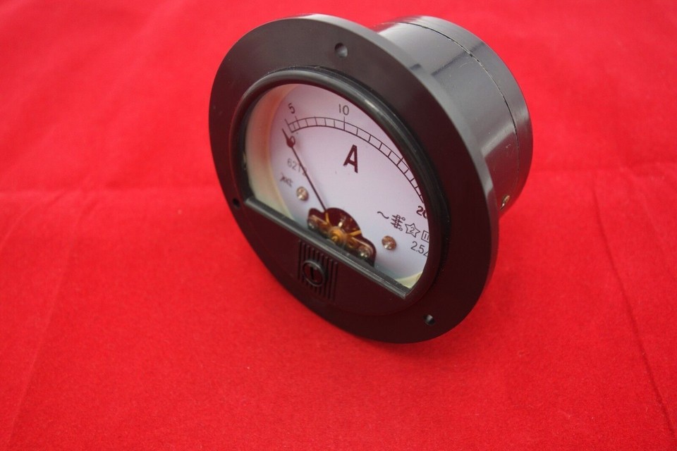 AC 0-20A Round Analog Ammeter Panel AMP Current Meter Dia. 90mm Direct ...