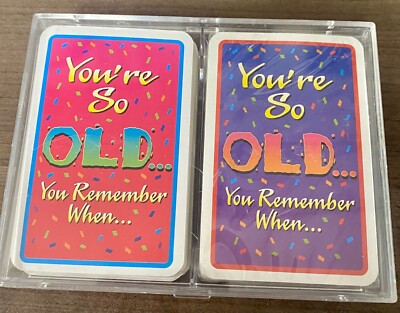 "YOUR SO OLD......YOU REMEMBER WHEN" CARD GAME OR GAG GIFT WITH FREE ...