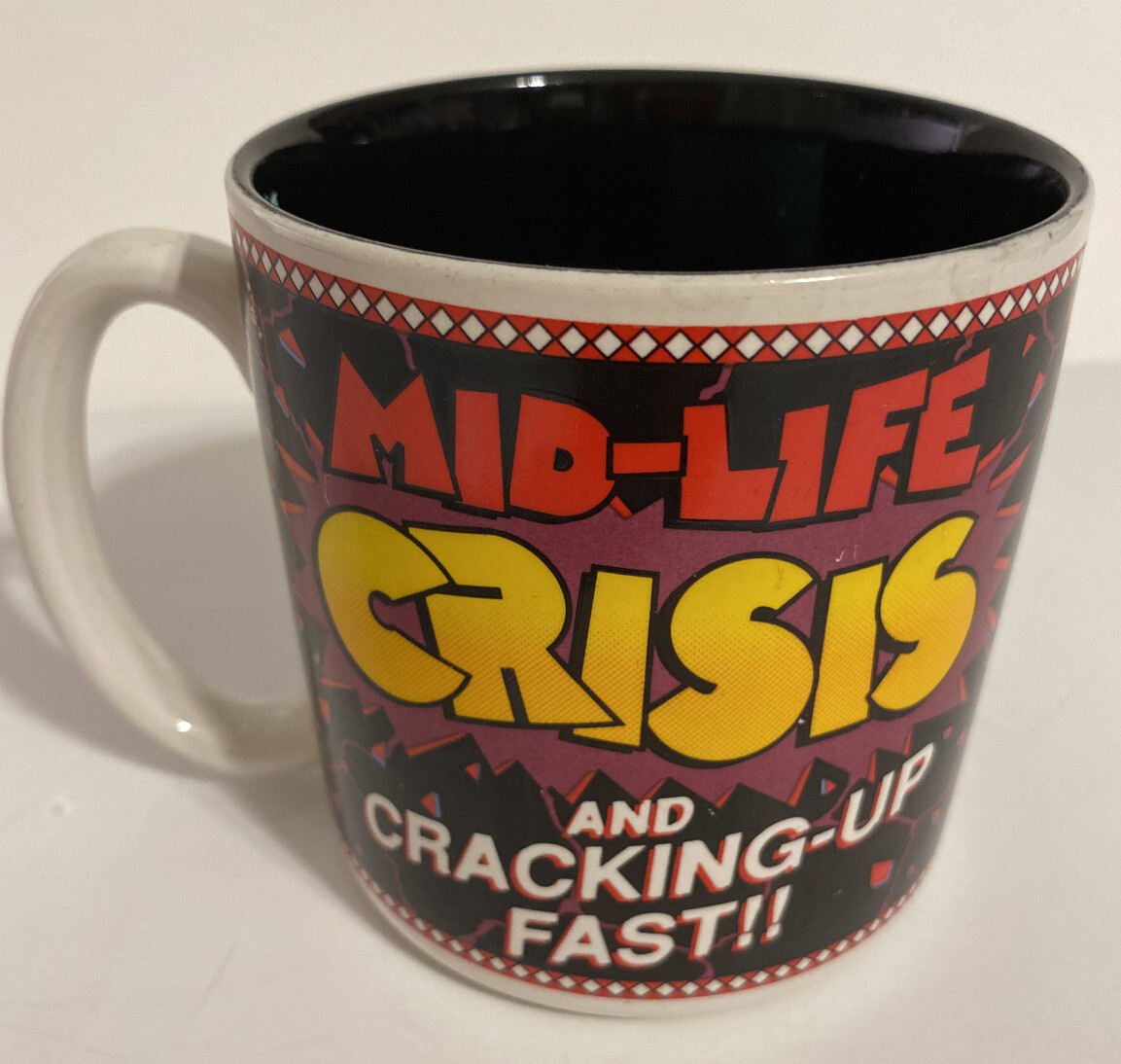 Mid-Life Crisis And Cracking Up Fast Coffee Mug - Funny Gag | eBay