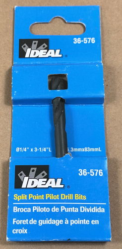NEW Ideal 36-576 - 1/4" x 3-1/2" Replacement Pilot Drill Bit for Hole ...