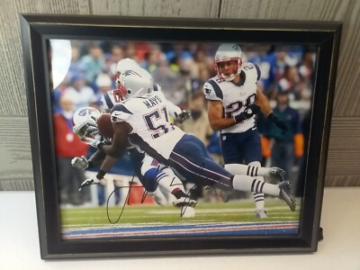JEROD MAYO SIGNED AUTOGRAPH 8X10 PHOTO FRAMED NFL PATRIOTS PLAYER/COACH ...