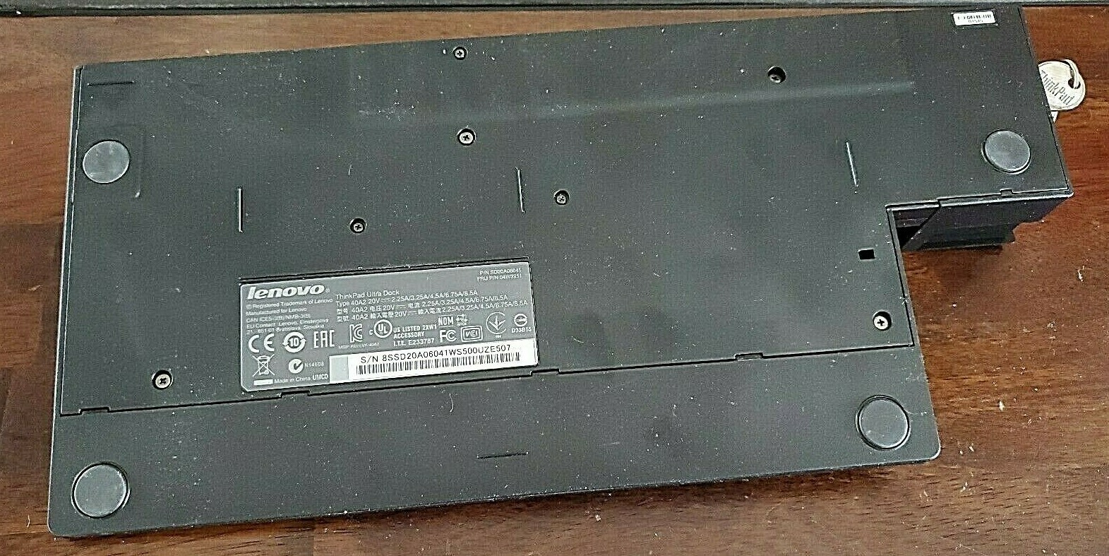 Lenovo ThinkPad Ultra Dock Type 40A2 Docking Station With Key A6 | eBay