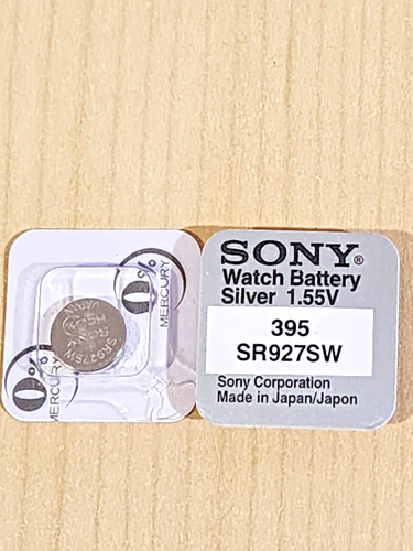 2 pcs single packs SONY 395 SR927SW (2 piece) SR927 Silver Oxide Watch ...