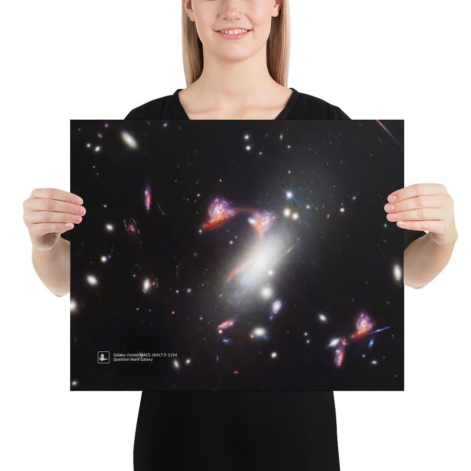 Question Mark Galaxy (James Webb/JWST) — space poster, science photo ...