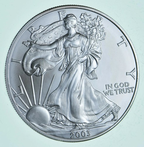 2003 Unc American Silver Eagle 1 Troy Oz .999 Fine Silver *8735 | eBay