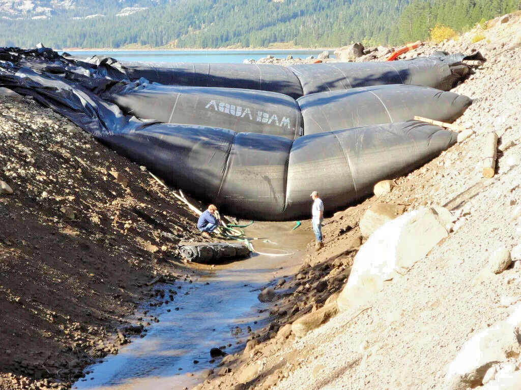 AquaDam Water Filled Rubber Dam | 16' H 33' W 127' L | eBay