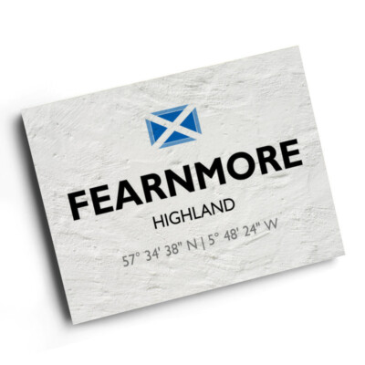 A3 PRINT - Fearnmore, Highland, Scotland - Lat/Long NG7260 | eBay UK