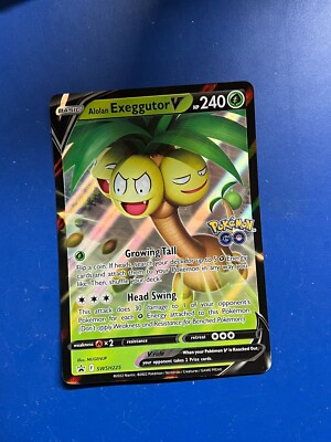 Pokemon SWSH Promo JUMBO / OVERSIZED Alolan Exeggutor V SWSH225 | eBay