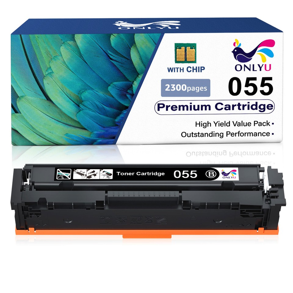 055 Toner Cartridge W/Chip For Canon 055 imageCLASS MF743Cdw LBP664Cdw ...