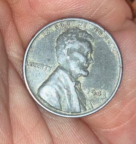 1943 Rare Silver Steel wheat penny no mint mark WWII Lincoln “L” Error ...