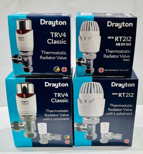 DRAYTON THERMOSTATIC RADIATOR VALVE TRV4/RT212 LOCKSHIELD | eBay UK