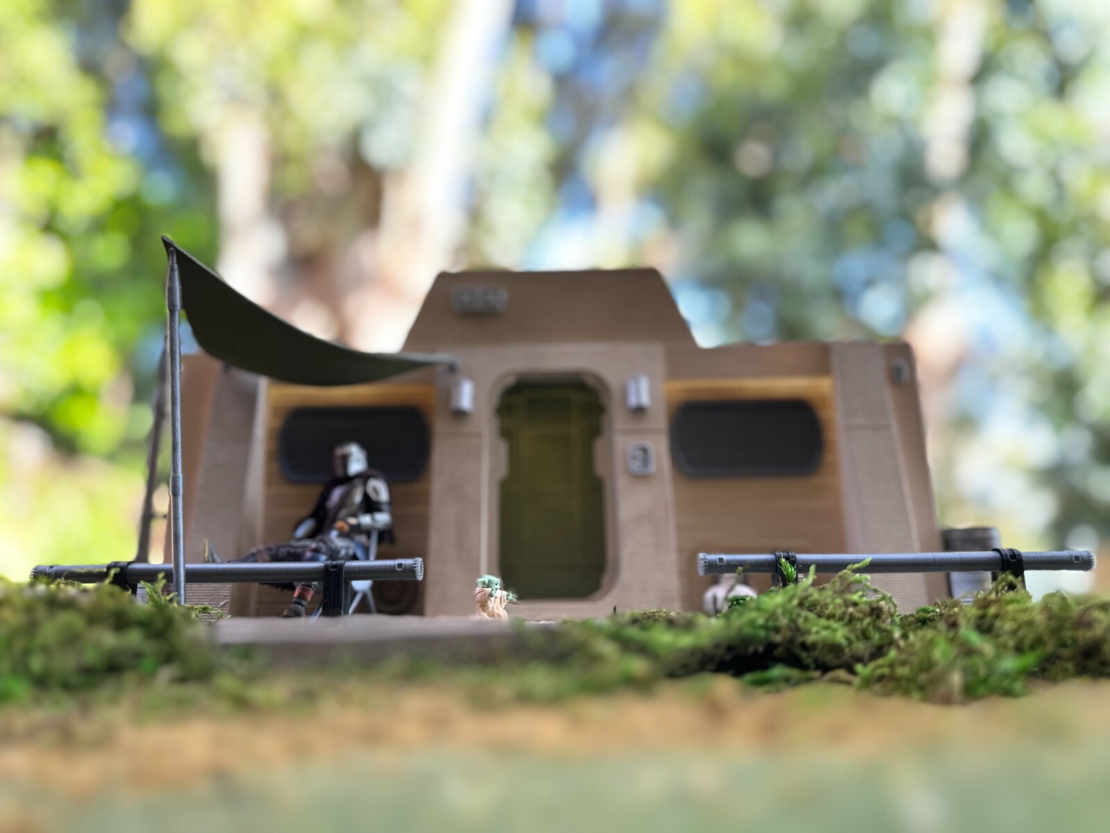 Mandalorian Homestead Cabin 3D print Diorama for 3.75 Star Wars ...