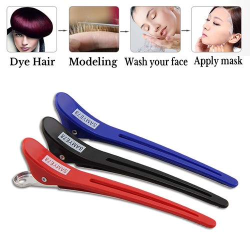 6Pcs Hairdressing Sectioning Clips Hair Clamps Barber Salon Hairstyle ...