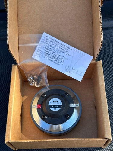 Eminence F151M-8 Bolt-on Ceramic Ring Radiator Compression Driver - 8 ...