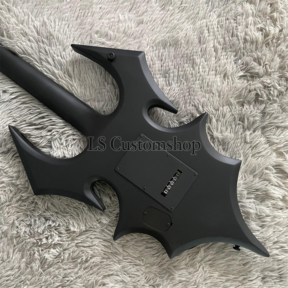 Doyle Von Bat Shape Matte Black Electric Guitar Floyd Rose Annihilator ...