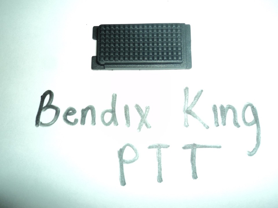 8 Replacement RUBBER PTT BUTTON Bendix King BK Radio DPH GPH EPH LPH ...